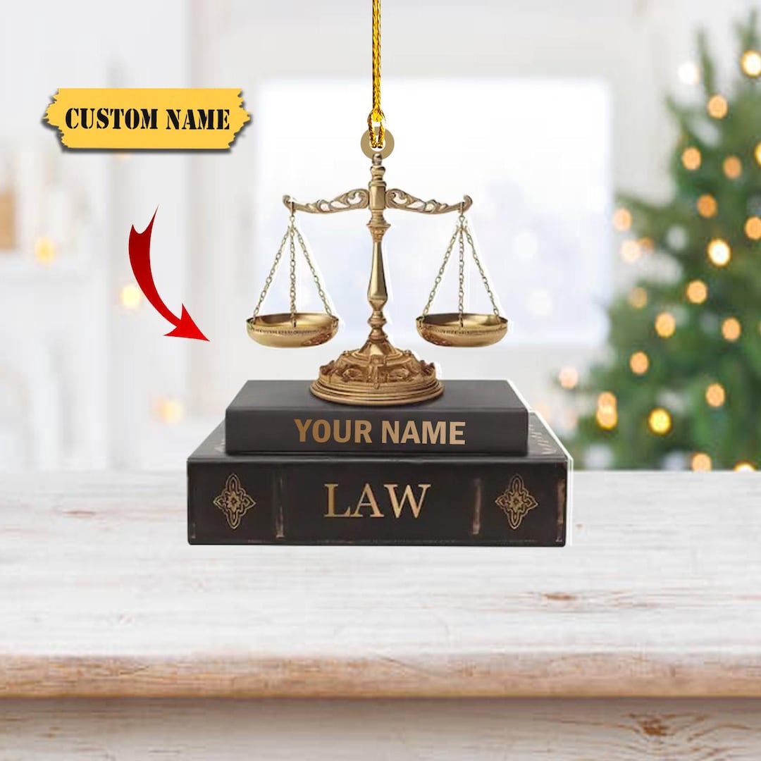 Lawyer Personalized Car Ornament, Custom Lawyer 2D Flat Acrylic ...