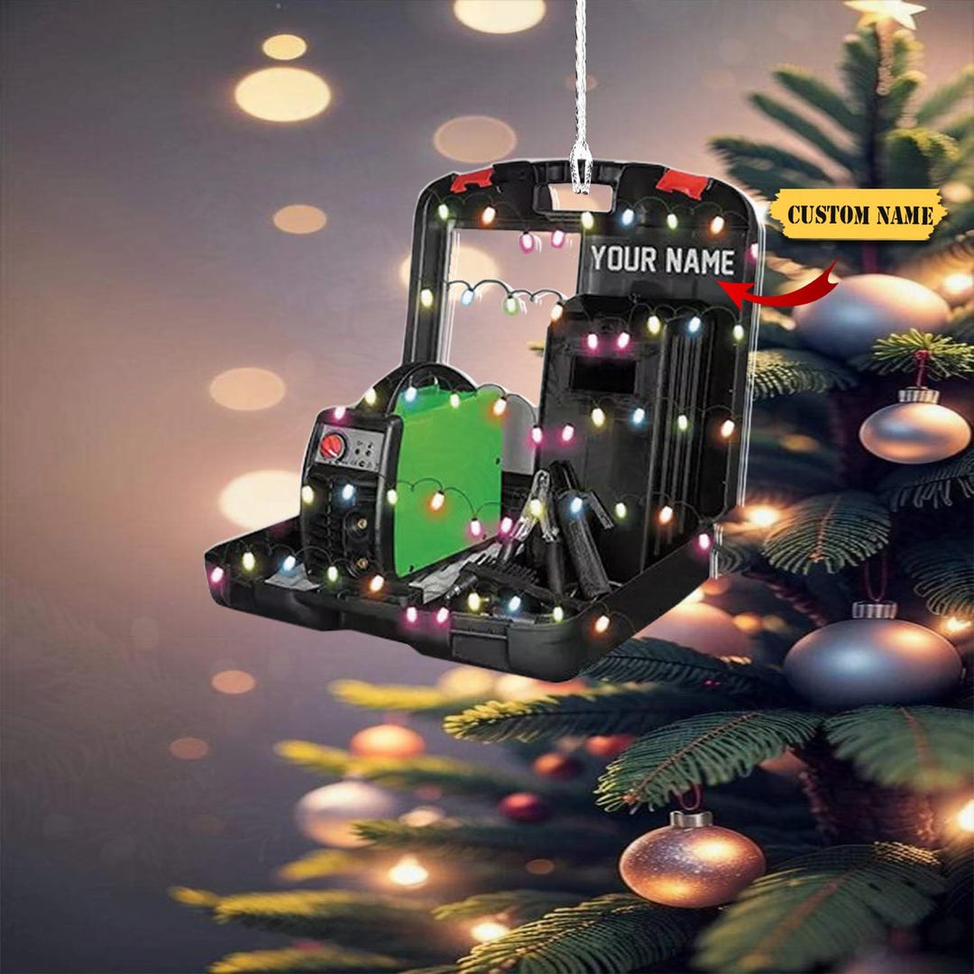 Personalized Welding Ornament Acrylic 2D, Welder Christmas Ornament ...