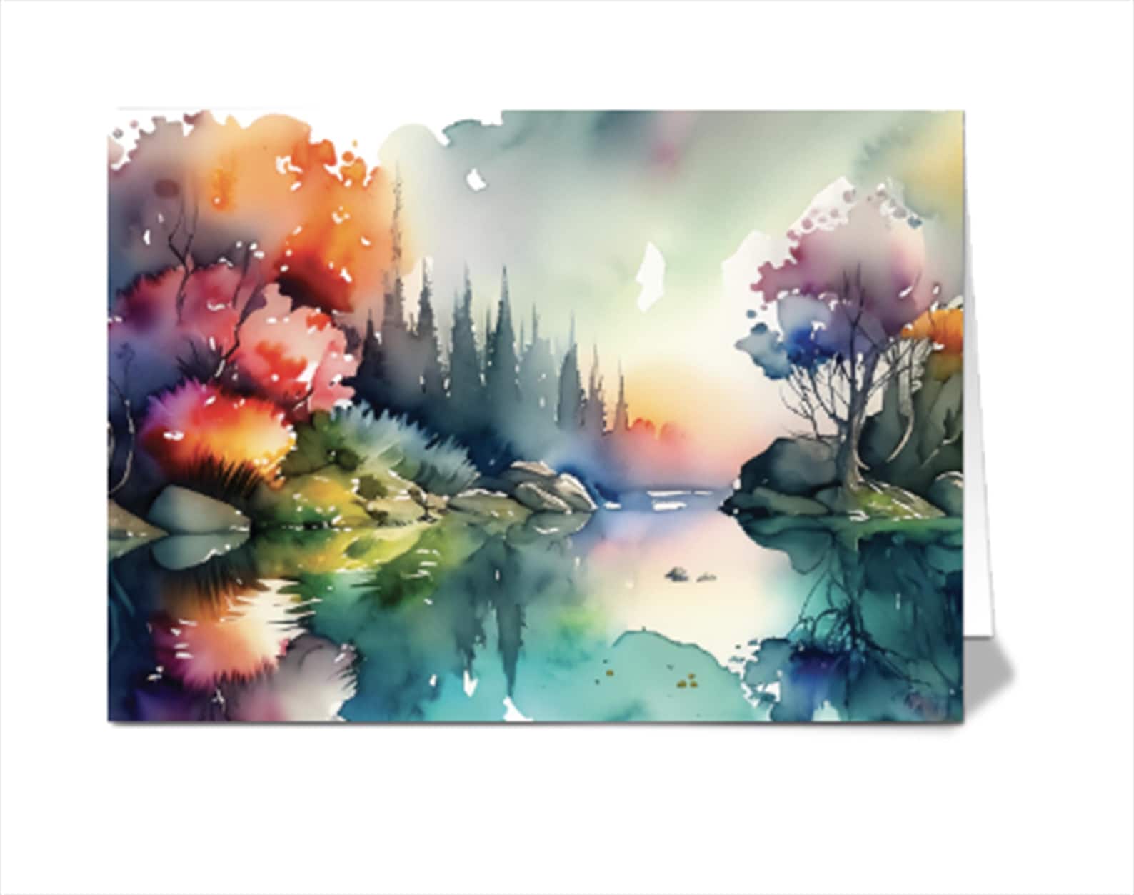 Landscape Greeting Cards: Original Art, Set of 10 - Etsy