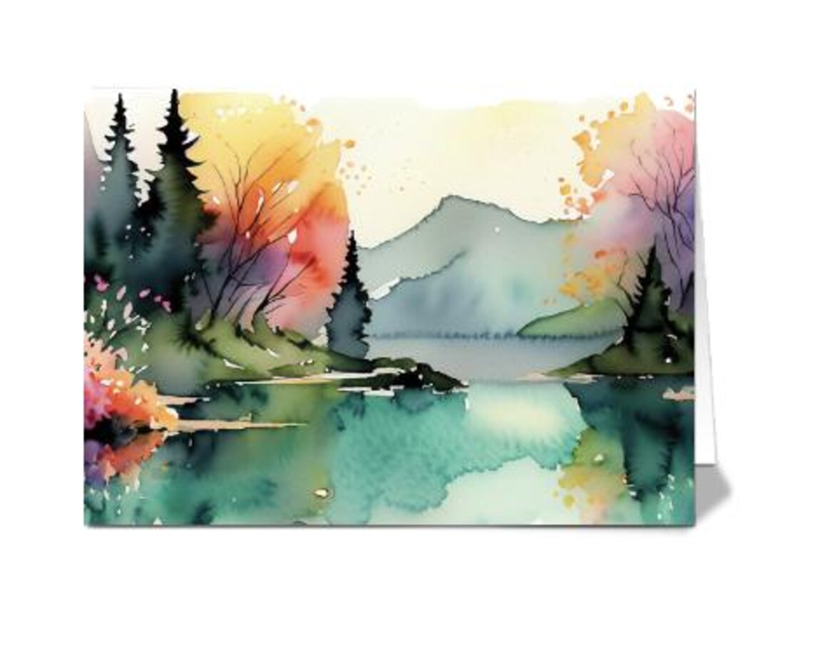 Landscape Greeting Cards: Original Art, Set of 10 - Etsy