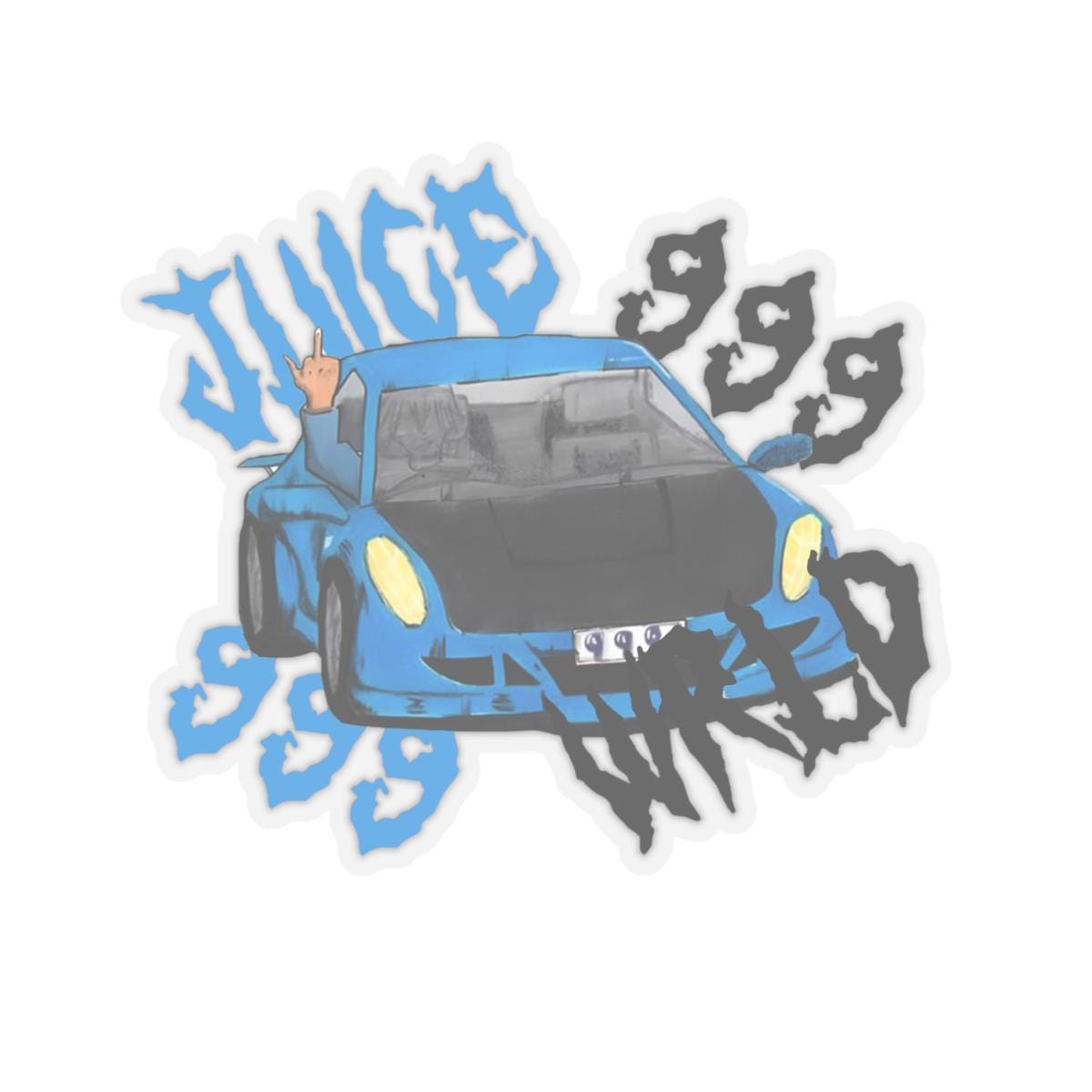 Juice Wrld 999 Rapper Sticker, Goodbye & Good Riddance Decal, Laptop ...