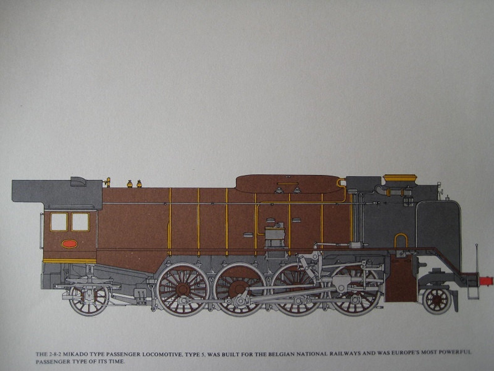 Large Double Sided Train Print in Color - Etsy