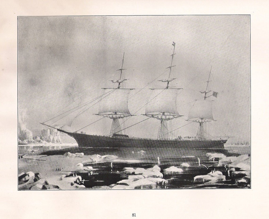 Old Print of the Sailing Ship Red Jacket, Built in 1853 - Etsy