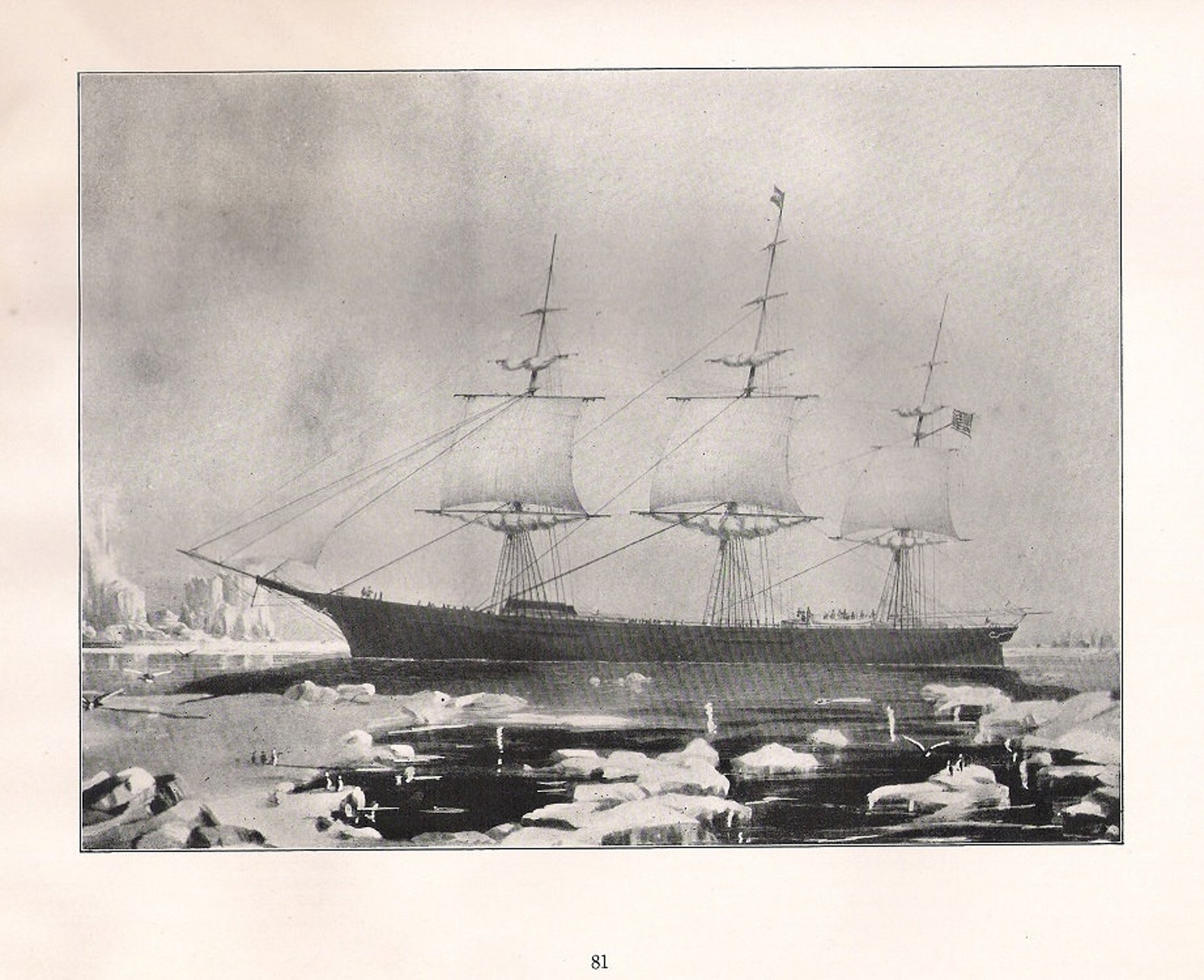 Old Print of the Sailing Ship Red Jacket, Built in 1853 - Etsy