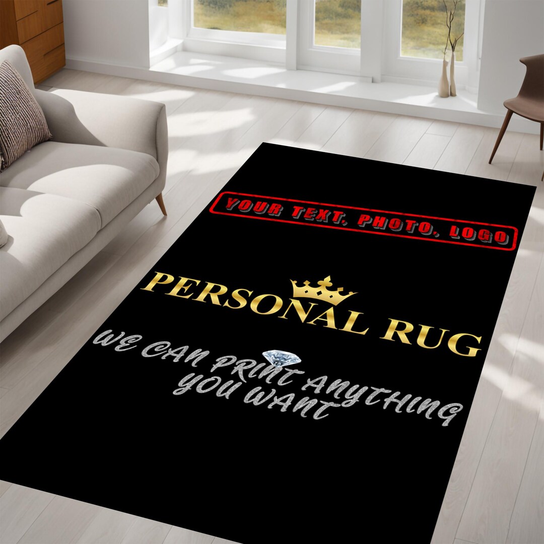 Rug Design, Text Rug, Photos Rug, Logos Rug, Home, Office, Bedroom ...