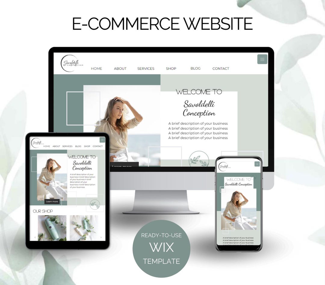 Wix Website Template - Wix Template, Wix Theme, Blog Theme, Bloom ...