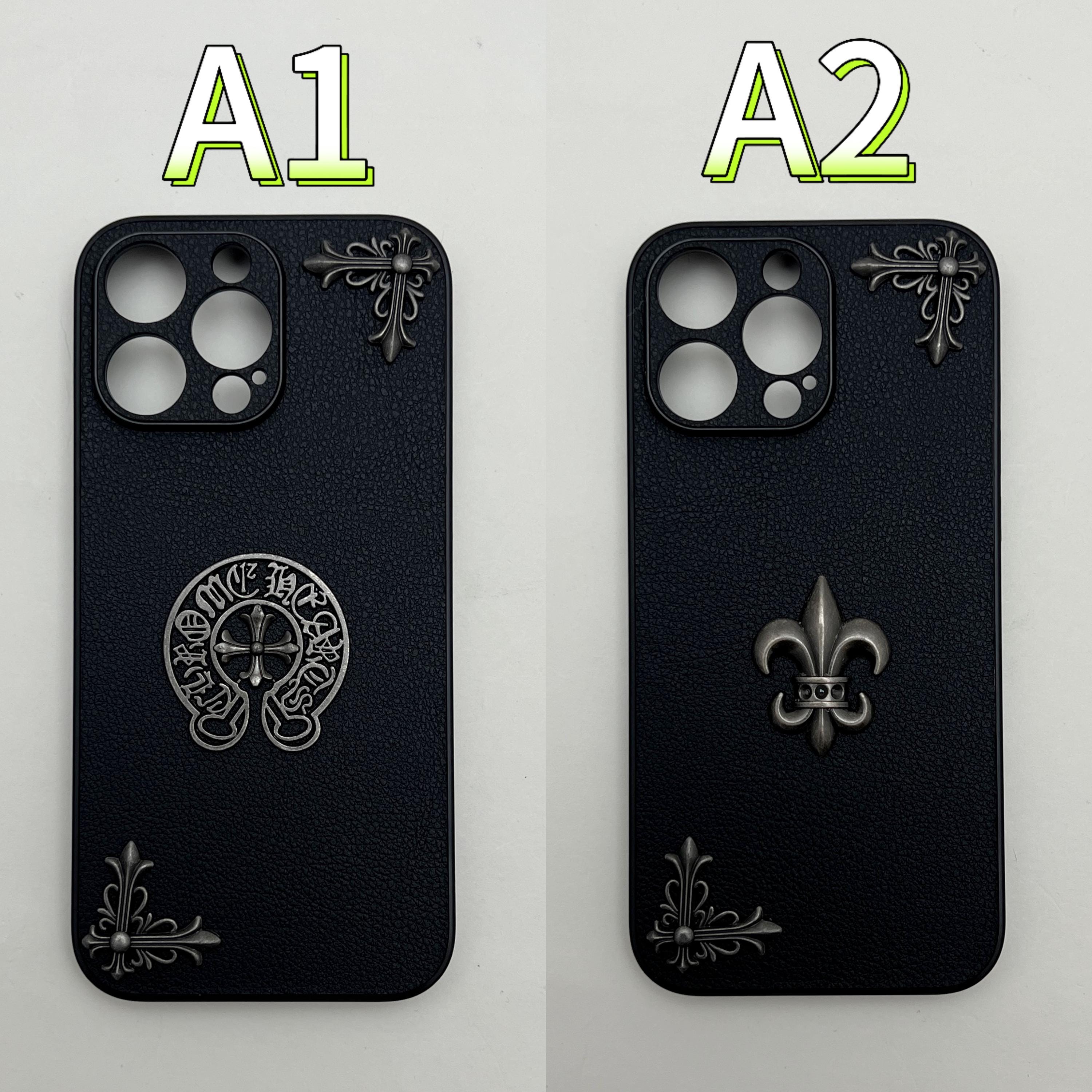 Horseshoe Iris 3D Metal Leather Phone Case iPhone 16,15,14,13,12,11 ...