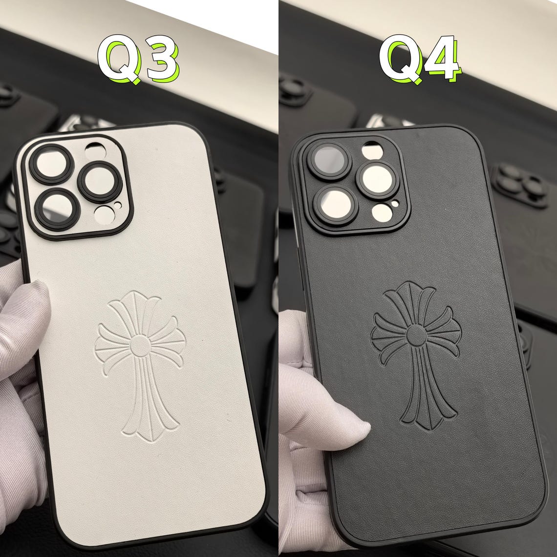 Iris Leather Phone Case Men Woman Couple Neutral Iphone16 15 14 13 12 ...