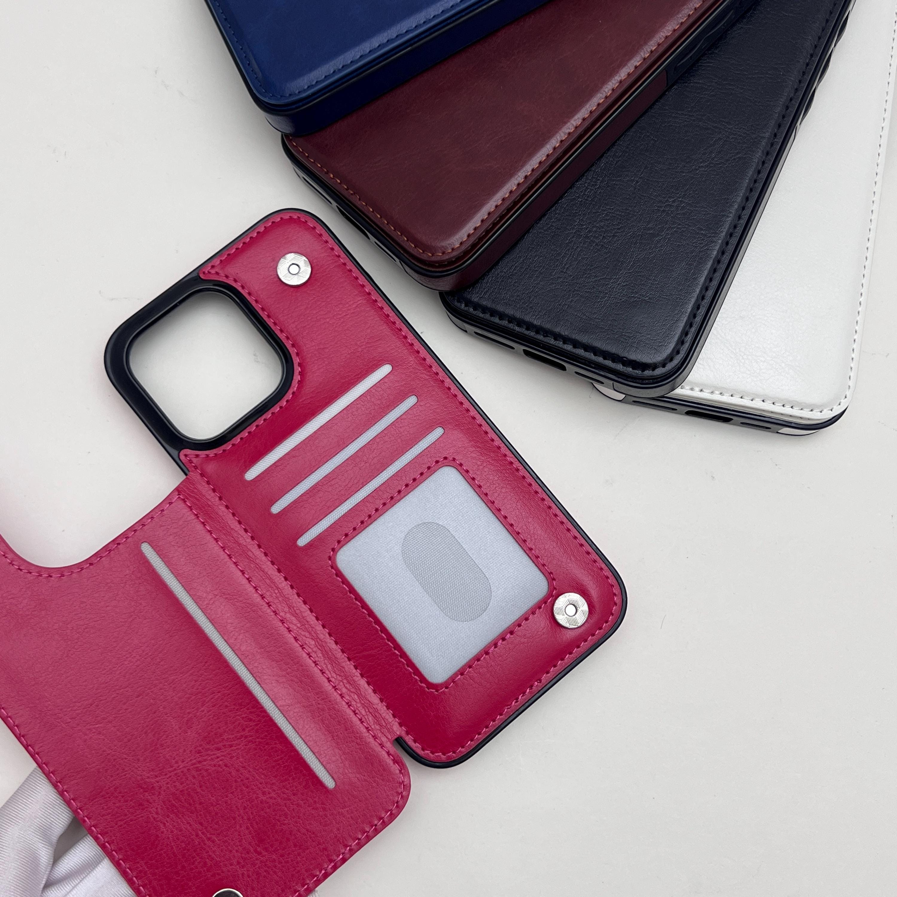 Cross Iris 3D Patterns Metal Y2K Opium Design Phone Case With Card Bag ...