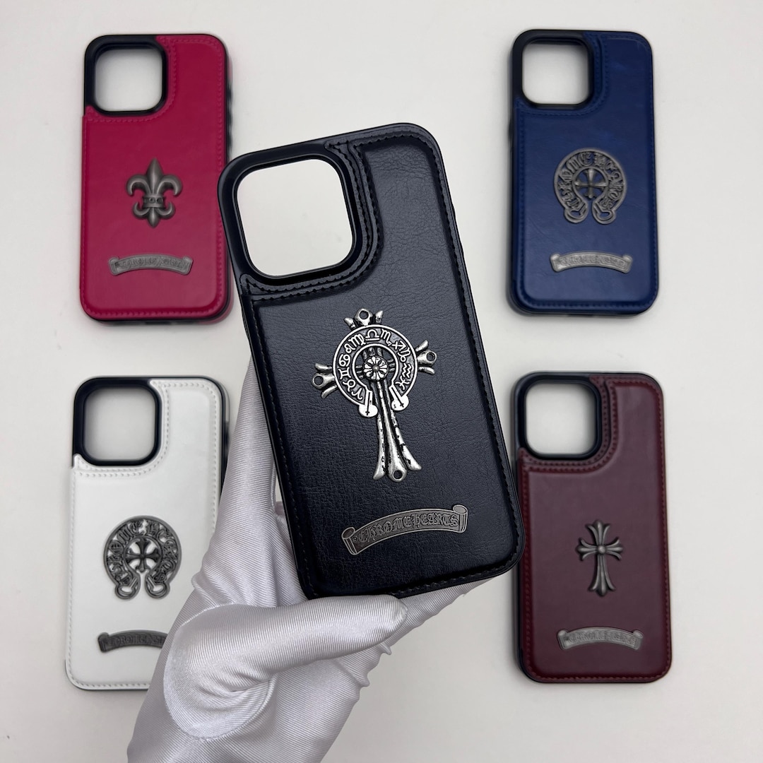 Opium Cross Chapter Iris Handmade Leather With Card Bag Phone Case Men ...