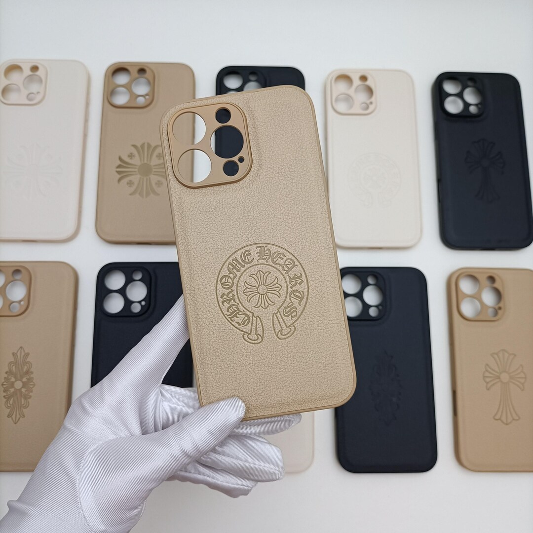 Horseshoe Cross Iris Leather Phone Case Men Woman iPhone Case 16 15 14 ...