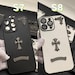 Handmade 3D Patterns Y2K Opium Design Metal Cross Phone Case iPhone 17 ...