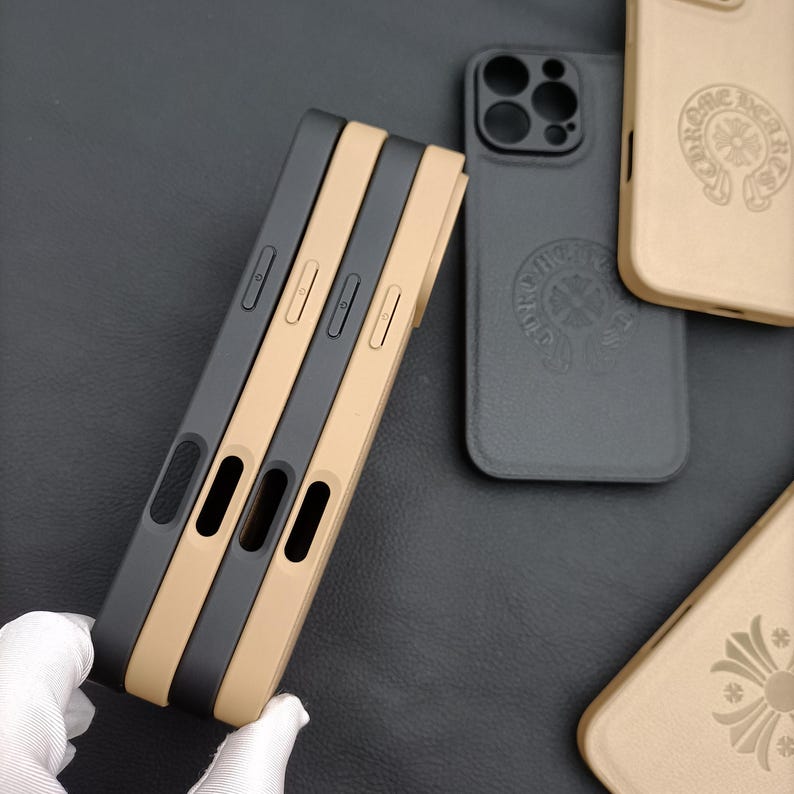 Gothic Iris Leather Phone Case Men Woman Couple Neutral Iphone16 15 14 ...