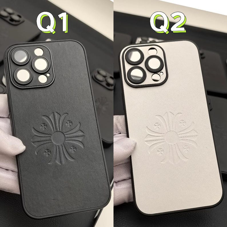 Iris Leather Phone Case Men Woman Couple Neutral Iphone16 15 14 13 12 ...