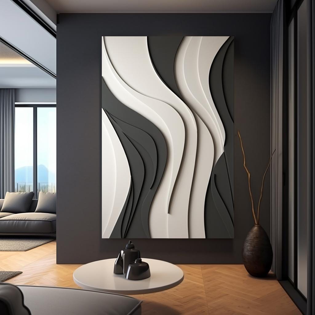 Abstract Wall Decor, Rustic Wood Art, Wall Decoration, 3d Wall Sculpt ...