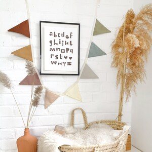 Boho Rainbow Bunting Banner Colorful Bunting Garland Neutral - Etsy