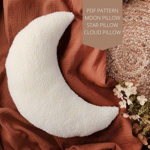 DIY Digital Download Sewing Patterns: Decorative Moon, Star, and Cloud ...