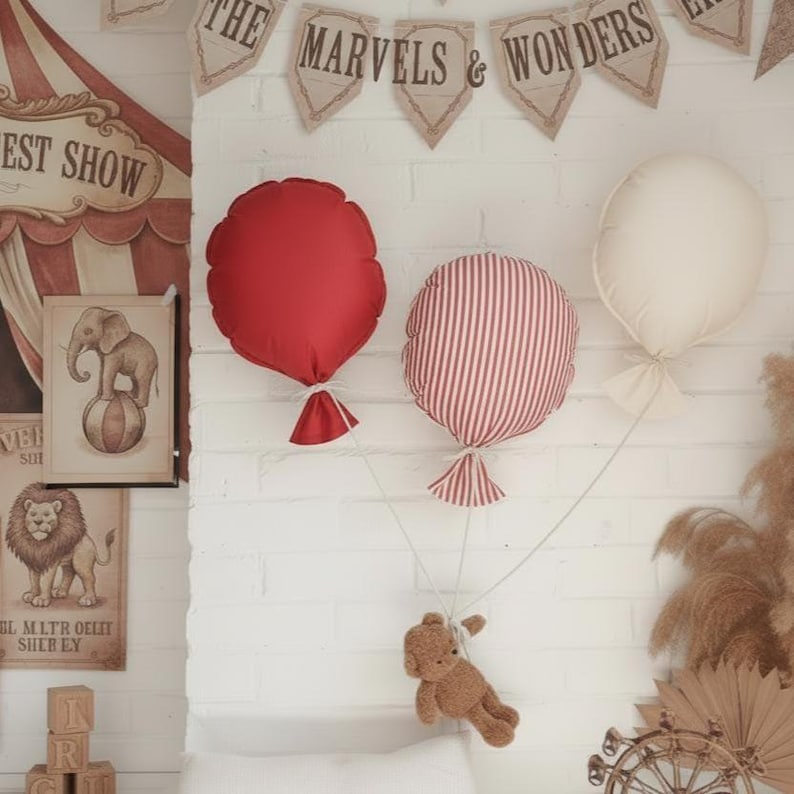 Fabric Balloon Birthday Backdrop | Custom Color First Birthday Party ...