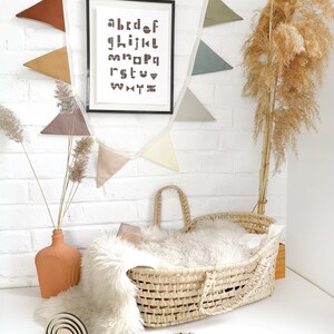 Boho Rainbow Bunting Banner Colorful Bunting Garland Neutral - Etsy