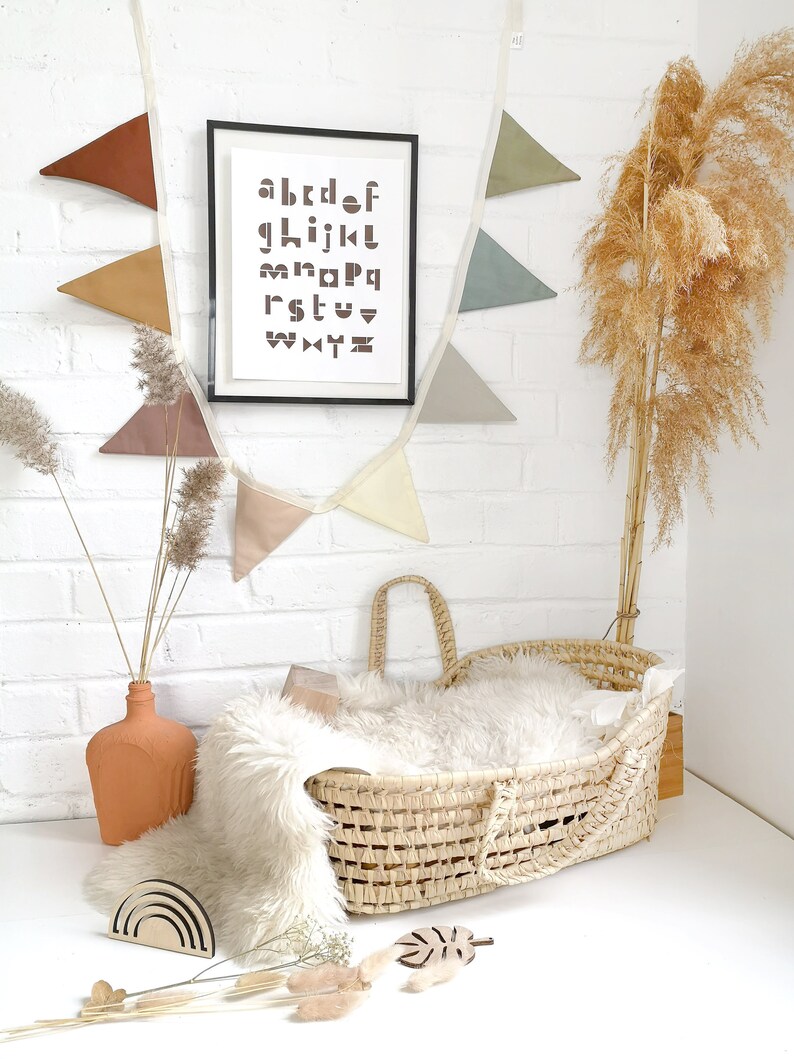 Boho Rainbow Bunting Banner Colorful Bunting Garland Neutral - Etsy