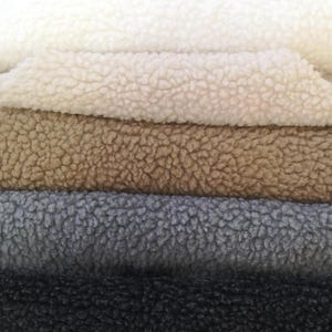 Sherpa Teddy Plush Fabric: Recycled Polyester Fleece - Half Yard - Etsy