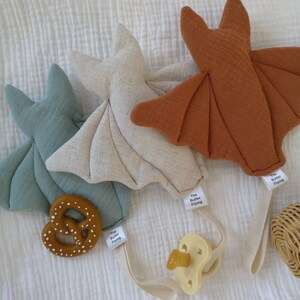 Bat Plush Toy Halloween Pacifier Holder, First Halloween Baby Gift ...