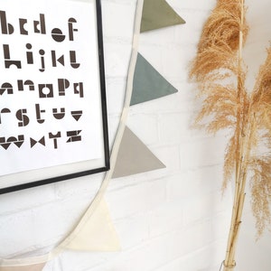 Boho Rainbow Bunting Banner Colorful Bunting Garland Neutral - Etsy