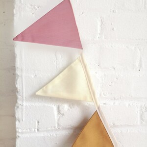 Pink and Mustard Flag Bunting Flag Bunting Banner Bunting - Etsy