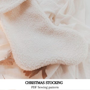 Boucle Christmas Stocking Sewing Pattern PDF Instant Download With Step ...