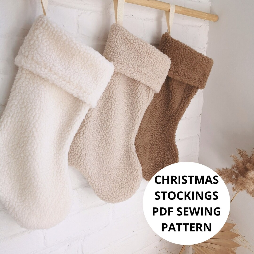 Boucle Christmas Stocking Sewing Pattern PDF Instant Download With Step ...