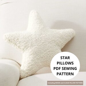 Star Pillow Sewing Pattern & Tutorial , Easy Last Minute Baby Gift ...