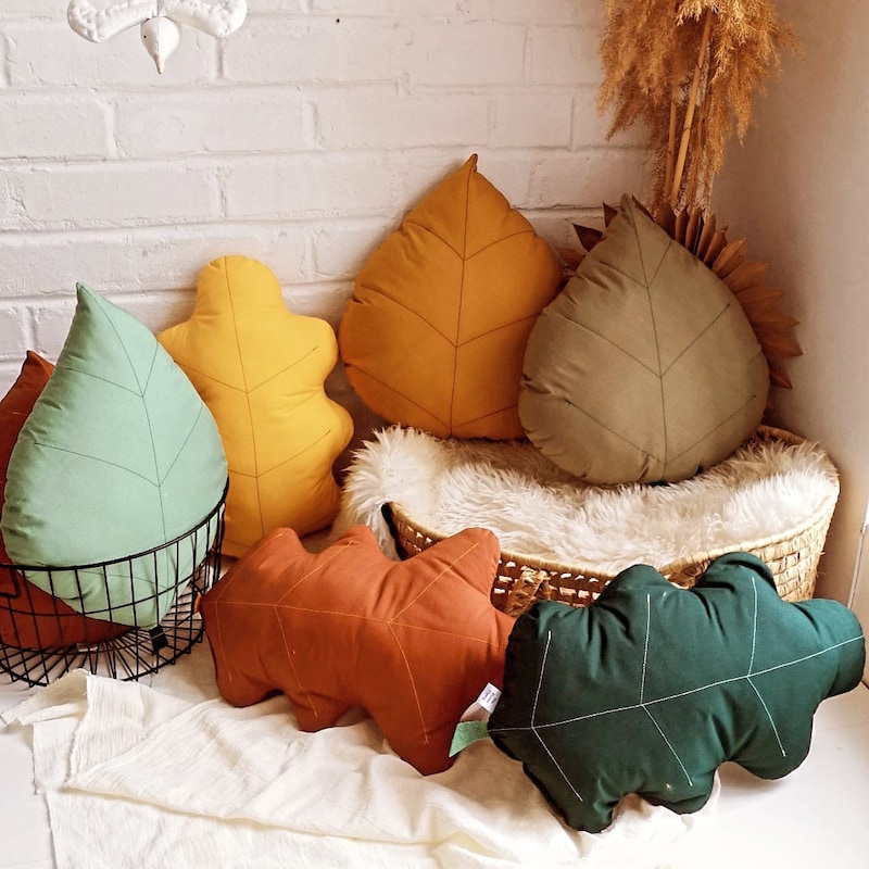 Leaves Pillow - Etsy