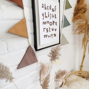 Boho Rainbow Bunting Banner Colorful Bunting Garland Neutral - Etsy