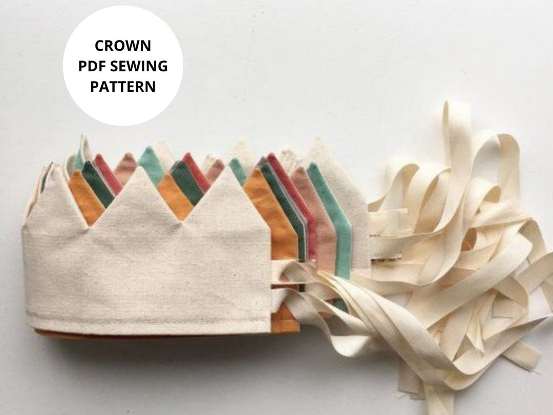Birthday Crown PDF Pattern Crown Sewing Pattern DIY Crown - Etsy UK