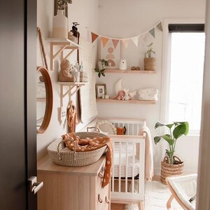 Boho Rainbow Bunting Banner, Colorful Bunting Garland, Neutral Fabric ...