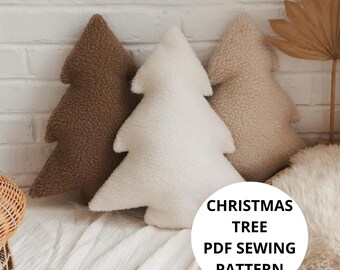 Christmas Tree Pillow Sewing Pattern PDF File - Etsy