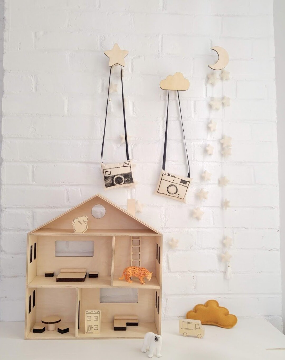 Wall Hook. Cloud, Cloud Hook, Star, Moon. Nursery Decor, Wall Hooks ...