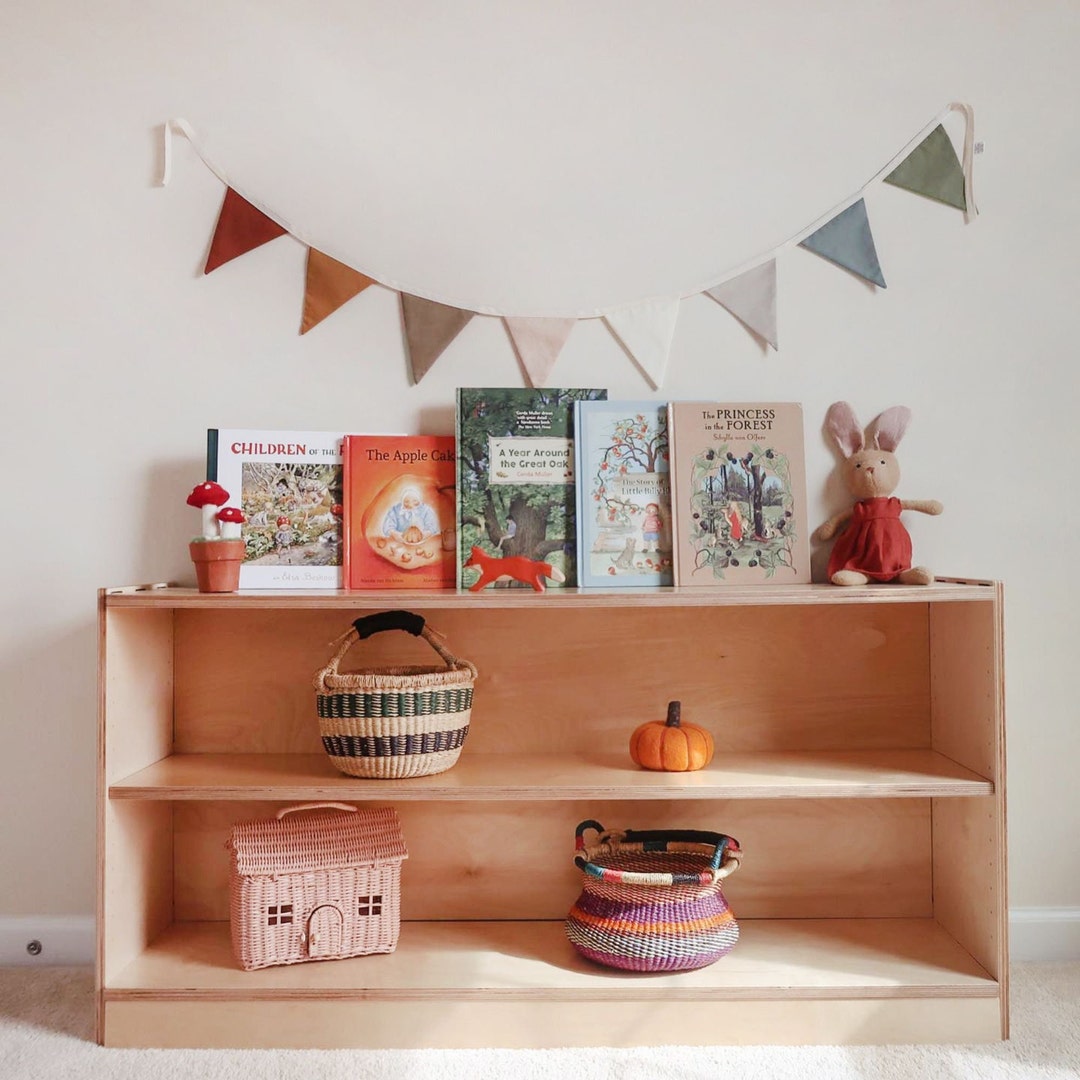 Boho Rainbow Bunting Banner, Colorful Bunting Garland, Neutral Fabric ...