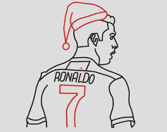 CR7 Cristiano Ronaldo Logo Machine Embroidery Digitized Design Files - Etsy