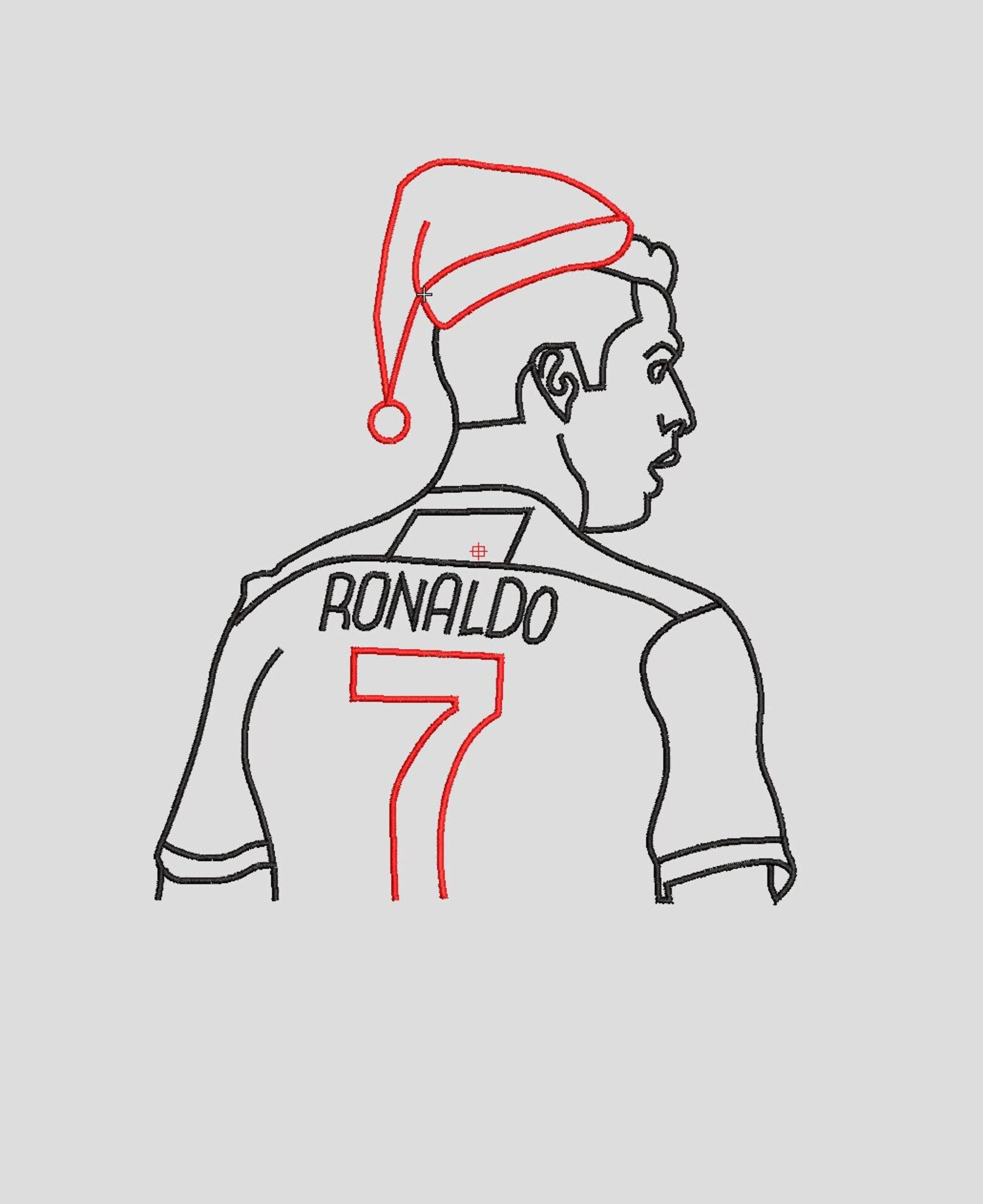 Machine Embroidery Design - Ronaldo - Etsy