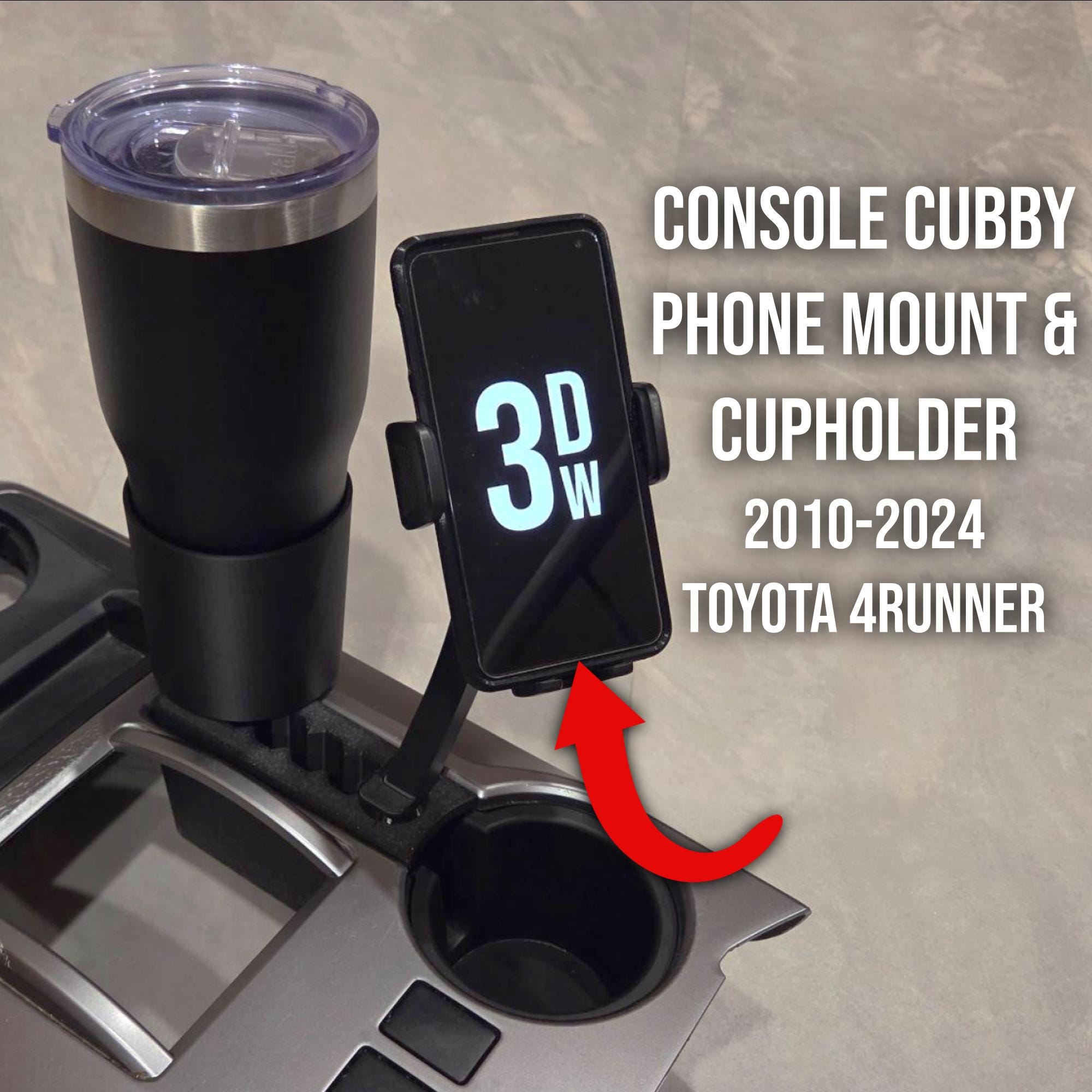 Console Cubby Phone Mount & Cupholder for 2010-2024 Toyota 4runner - Etsy