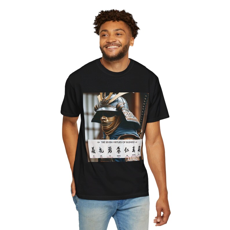 Bushido (v2)asian Inspired, Japanese Graphic Tee, Custom Design Art ...