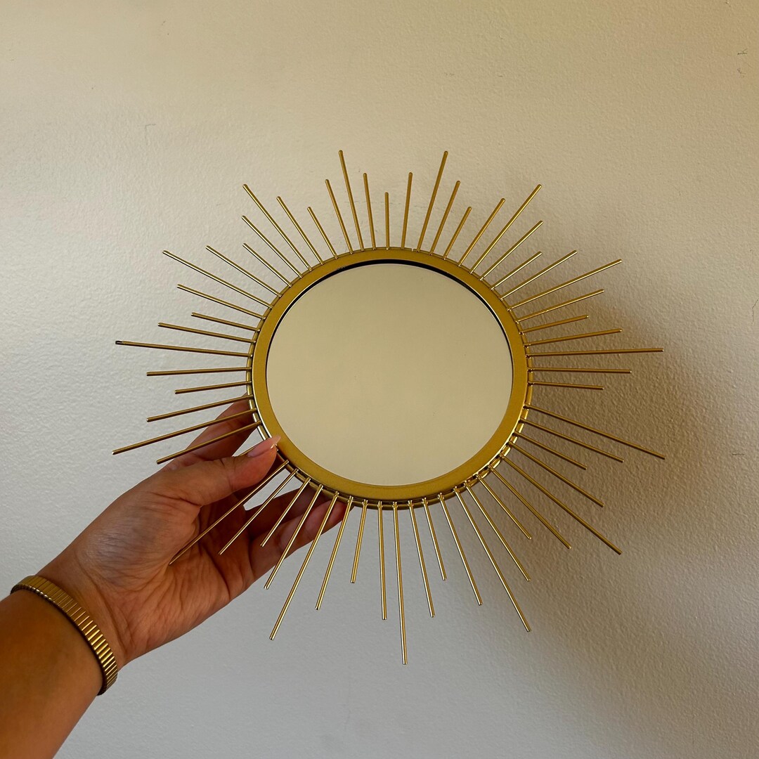 Gold Sunburst Mirrors Set of 2 - Etsy