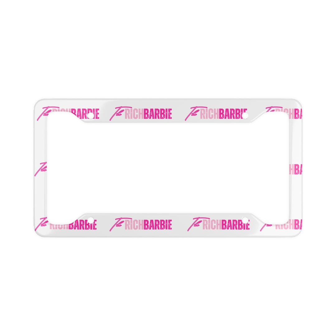 The Rich Barbie License Plate Frame - Etsy