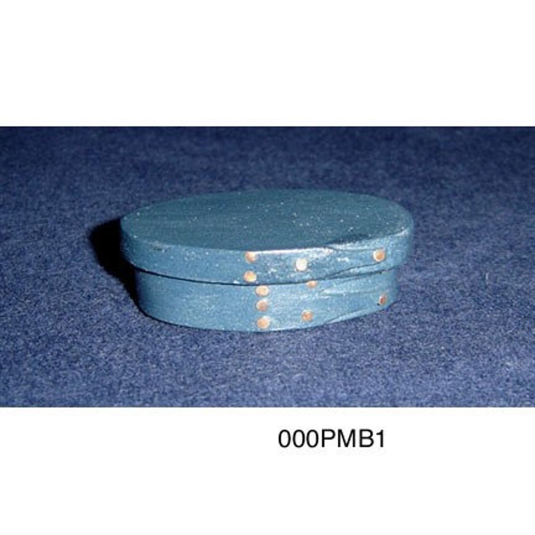 No. 000 Maple Painted Shaker Box in Navy Blue - Etsy