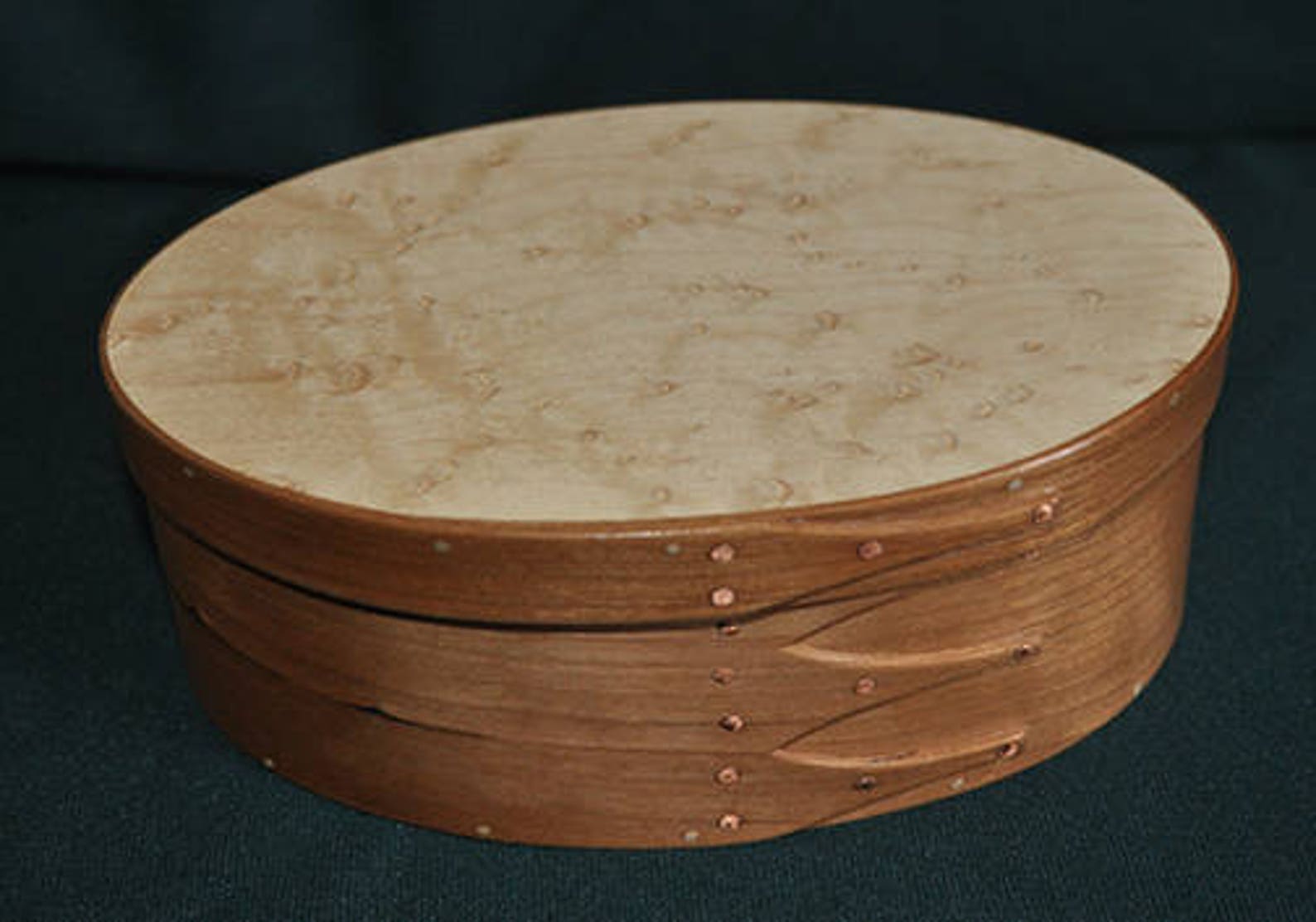 No. 3 Shaker Style Cherry Jewelry Box With Birdseye Maple Lid - Etsy