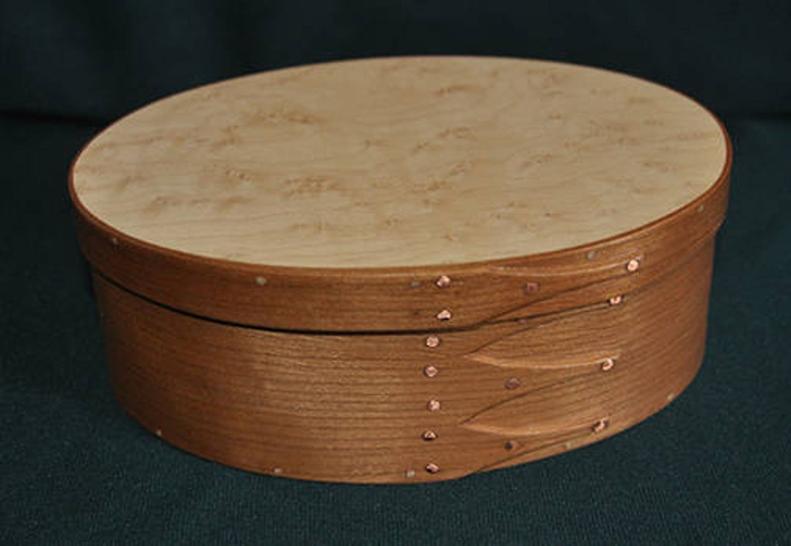 No. 3 Shaker Style Cherry Jewelry Box With Birdseye Maple Lid - Etsy