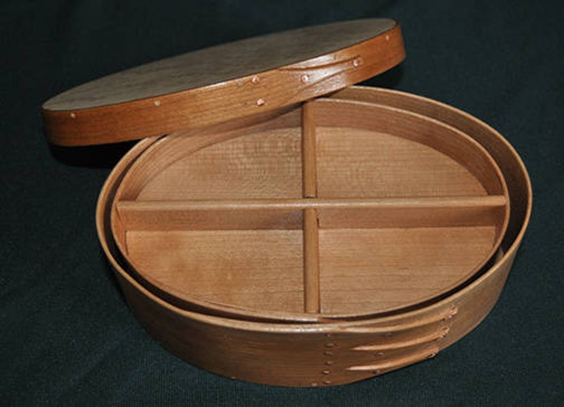 No. 3 Shaker Style Cherry Jewelry Box With Birdseye Maple Lid - Etsy