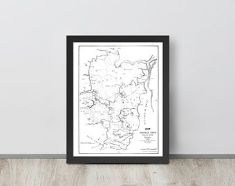 Historical Map of Hatfield Chase and the Isle of Axholme 1626 by ...