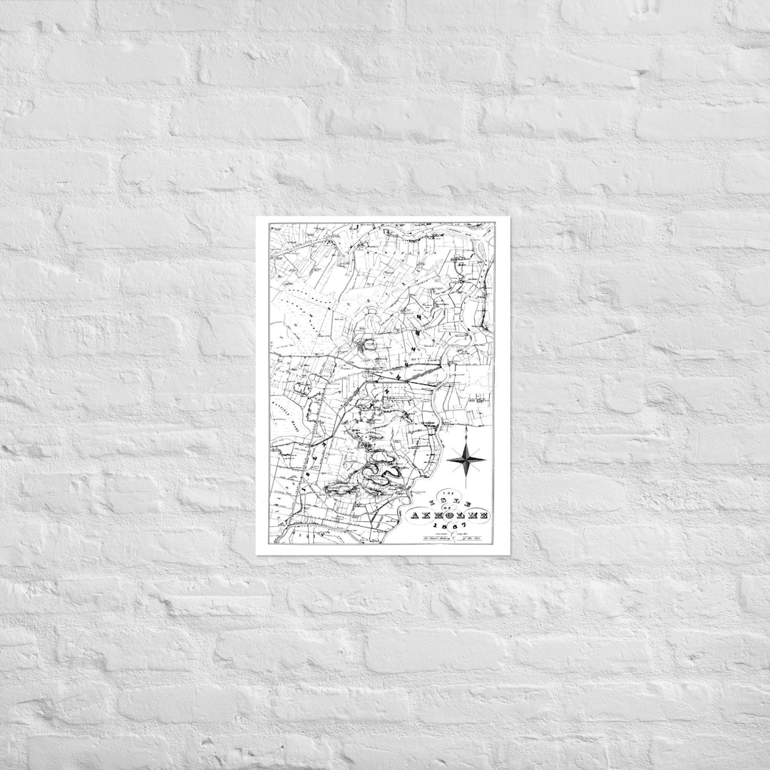 Historical Map of the Isle of Axholme 1857 Print - Etsy